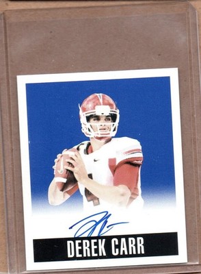 2014 LEAF ORIGINALS DEREK CARR ROOKIE AUTOGRAPH #rd 09/25 (NM/MT) | eBay