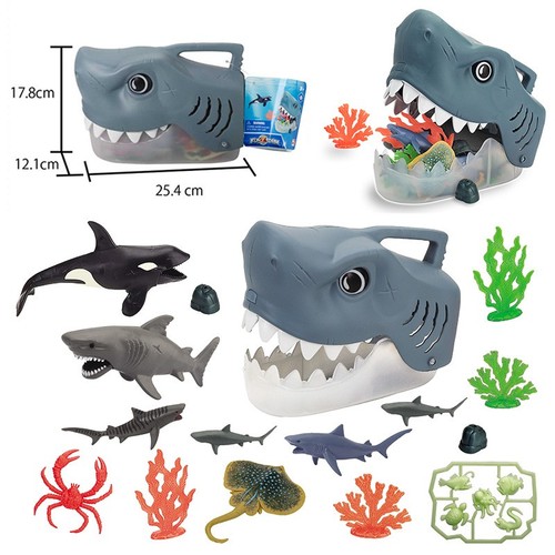Model Figure Action Shark Ocean Animal Collector Toys Kids Gift Set | eBay