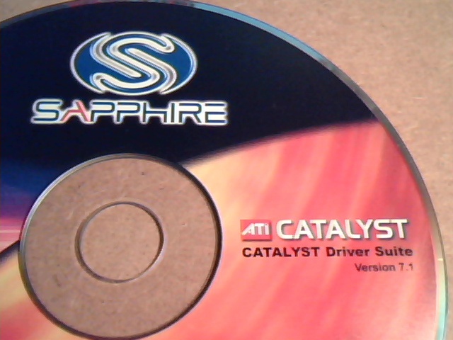 ATI Sapphire Installation Driver CD : Catalyst Driver Suite version 7.1 ...