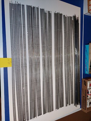 N Scale Item #2500 Atlas Super Flex Code 80 Track, 40 pieces, black ...