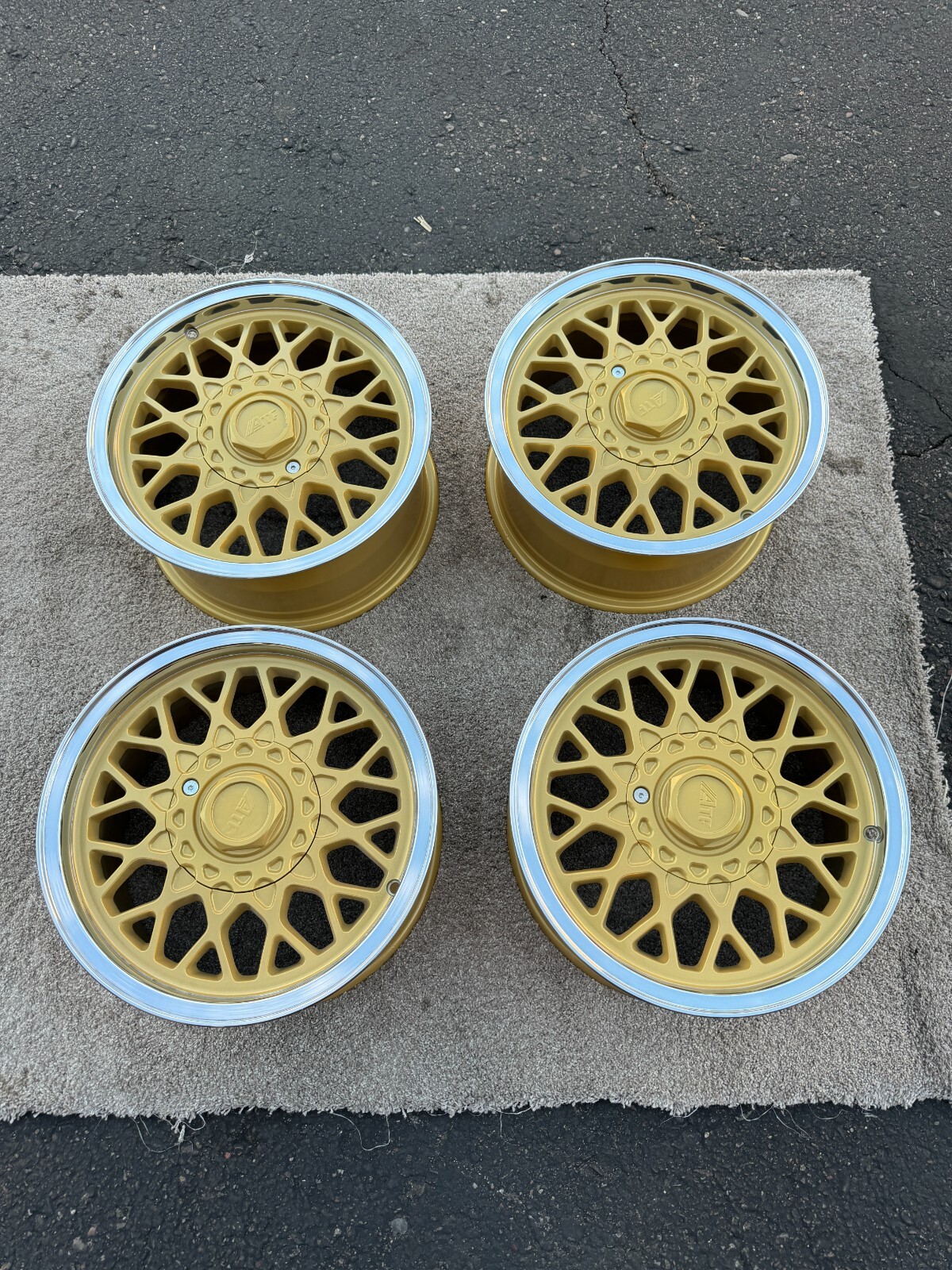 Set of 4 ATF 7x15 4x100 ET37 Wheels for BMW 2002, E10, E12, E28 & More ...
