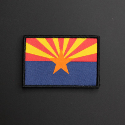 Arizona State Flag US USA Woven/Embroidered Patch - Hook & Loop | eBay