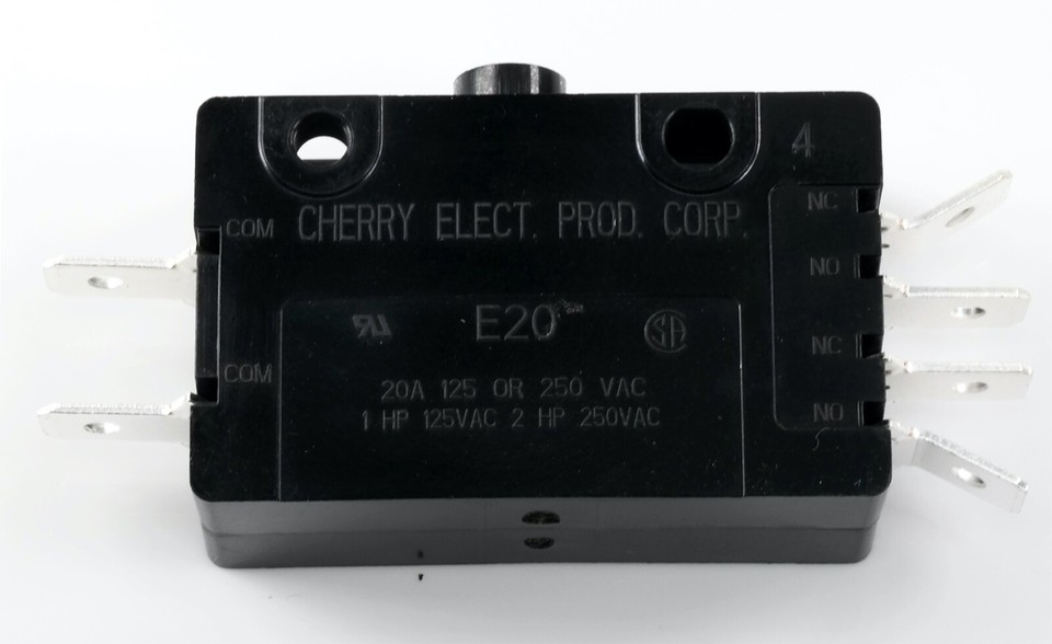 CHERRY E20-00A Plunger 2NO Snap Action 25A Micro Switch E20001A 0E2001A ...