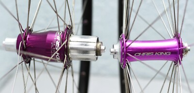Chris King 26" Wheelset, Mavic XC 717 Rims, Anodized Purple/Violet ...