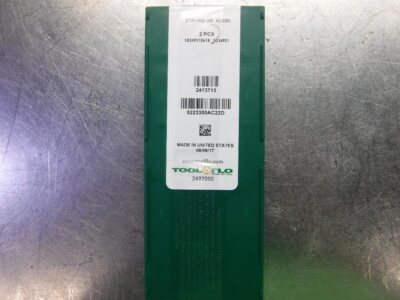 Tool-Flo Carbide Lay Down Threading Inserts QTY2 27IR 8RD 2M AC22D ...