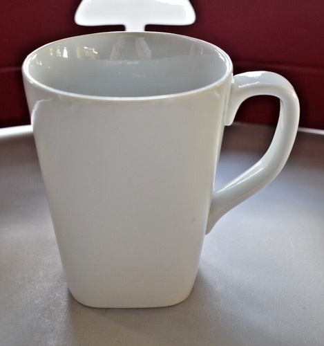 2 ~ THRESHOLD White Coffee Mug by Target 4.5" Square Base Round Upper ...