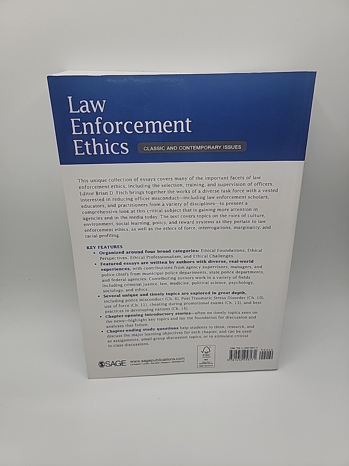 Law Enforcement Ethics Classic and Contemporary Issues Brian Douglas ...