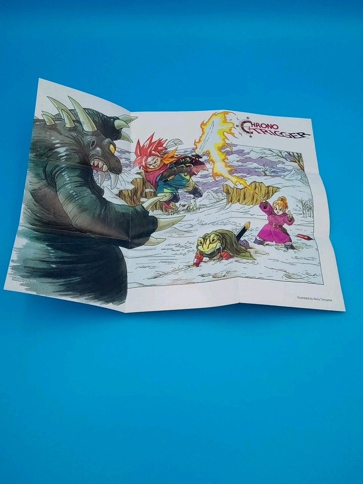 SNES Super Nintendo Authentic Chrono Trigger Box, Trey, Manual & Poster ...