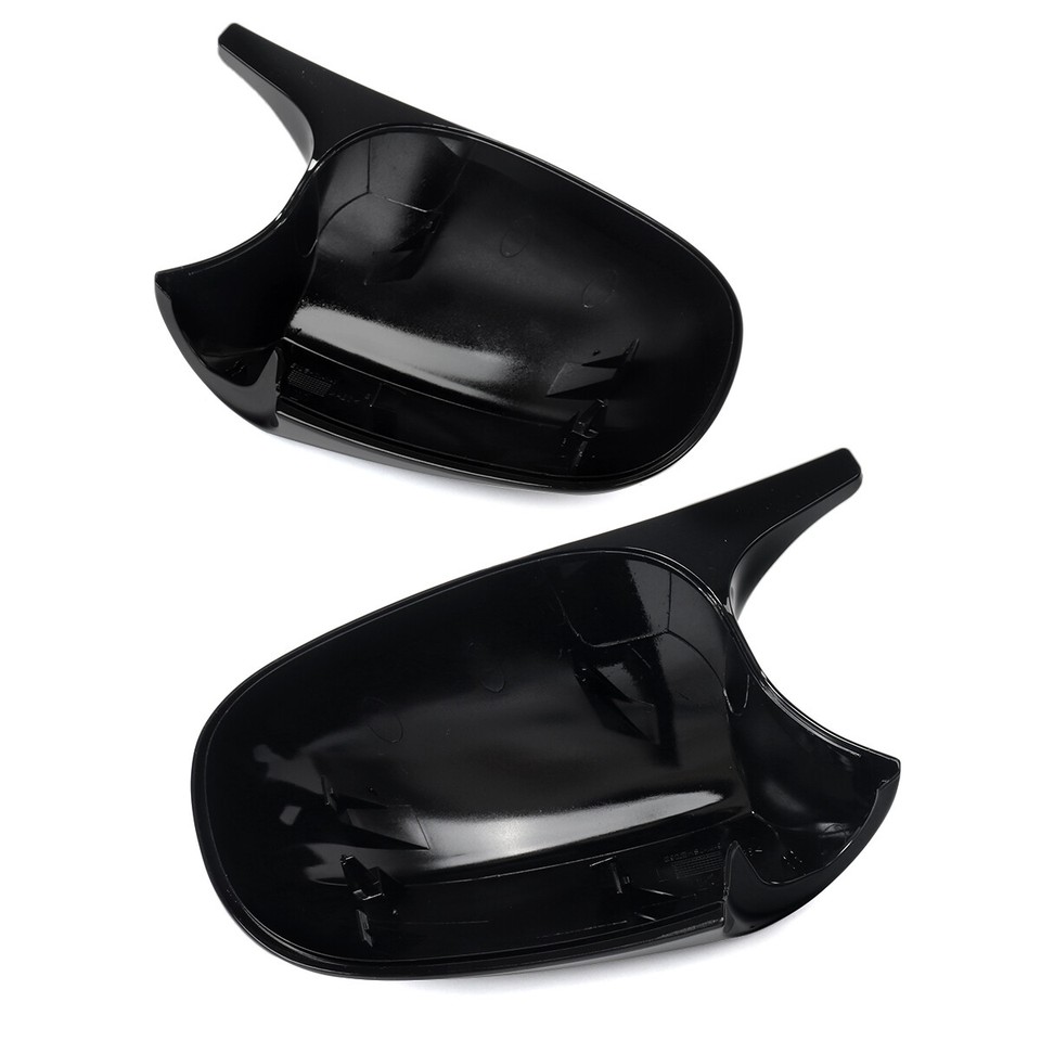 Gloss Black M3 Style Mirror Cover Cap For BMW E90 E91 E92 E93 323i 328i ...