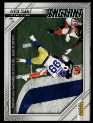 Aaron Donald 2021 Panini Instant LA Rams Super Bowl LVI Champions #33 ...