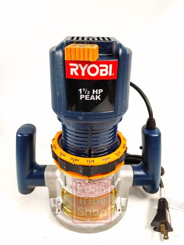 Made in USA Ryobi R161 Hand Router 1/4” Collet 1-1/2 HP 25000 RPM 8 Amp ...