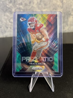 2023 Prizm Football Prizmatic Travis Kelce Green Wave Kansas City ...