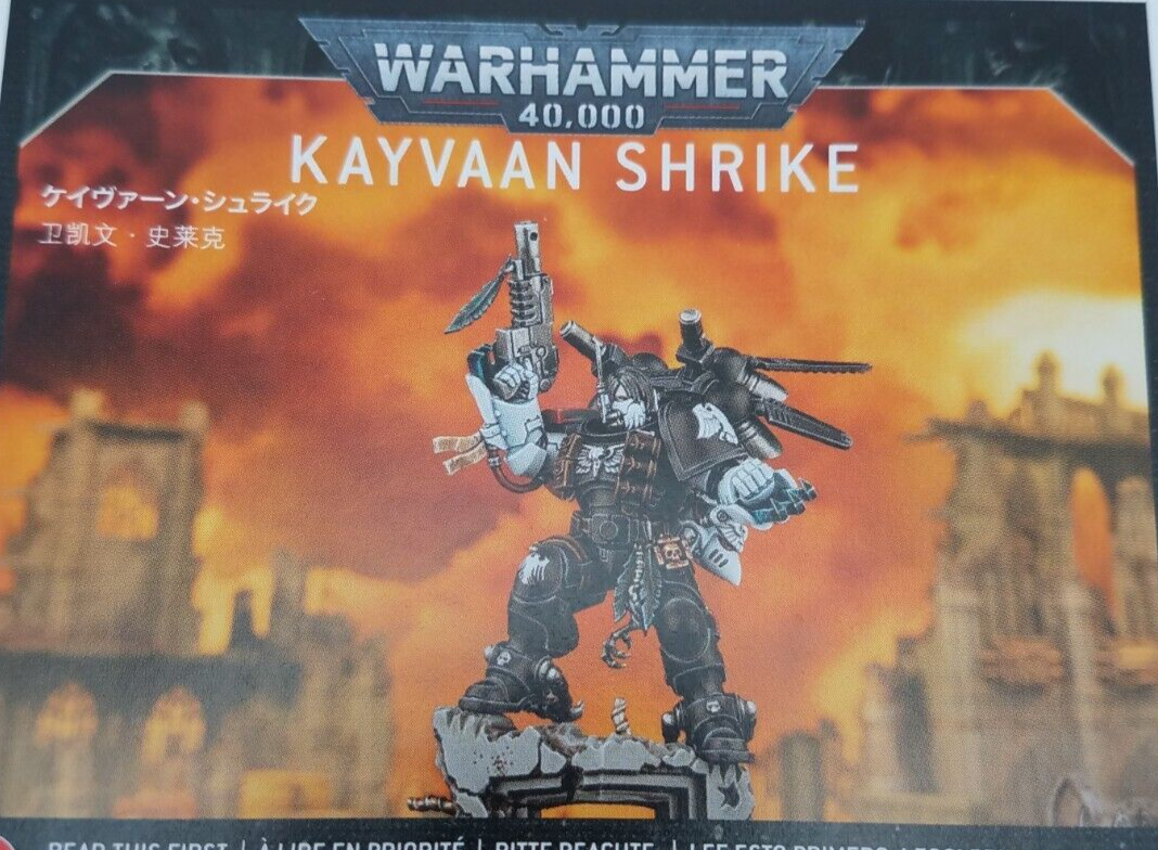 Space Marines Raven Guard Kayvaan Shrike Warhammer 40 000 for sale ...