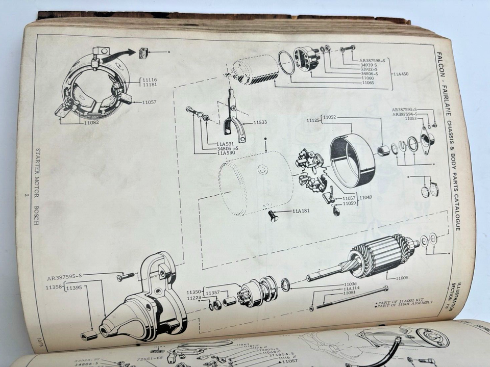 Ford Starter Motor - Repair Kit - Small Parts for Ford Fairlane XT ...