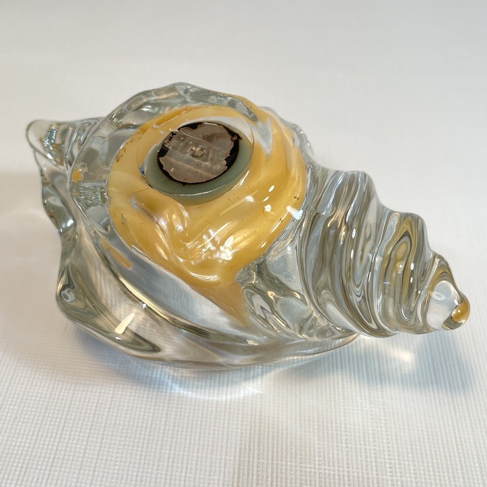Avon Vintage Clear Glass Sea Shell Votive Candle Holder | eBay