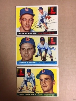 Grady Hatton Red Sox Signed 1955 Topps Baseball Card with COA | eBay