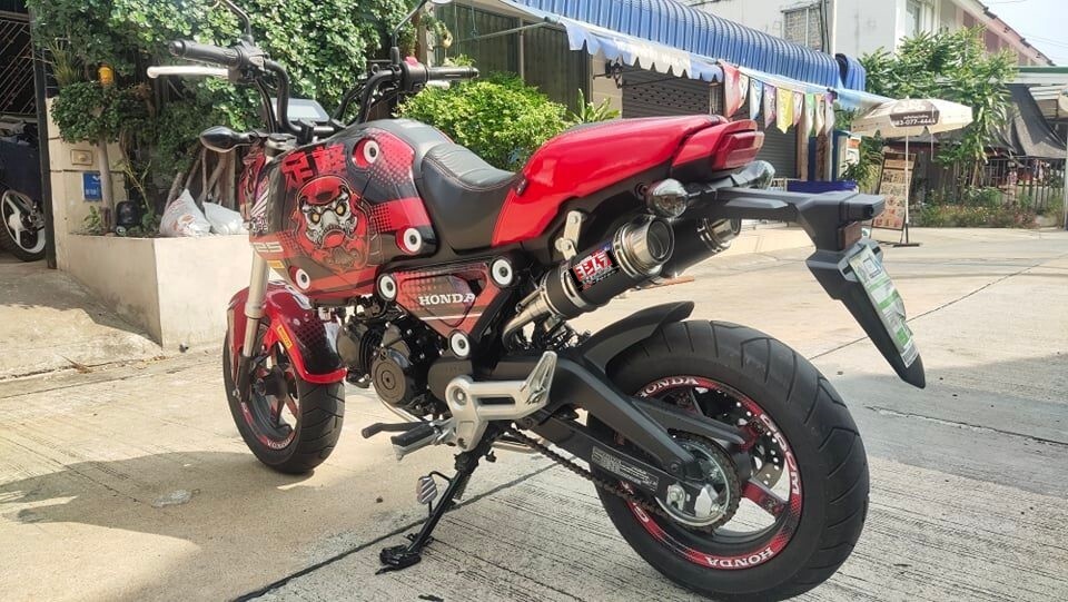 For Honda Grom MSX125/SF Dual High Full System Carbon Exhaust 2 inches ...