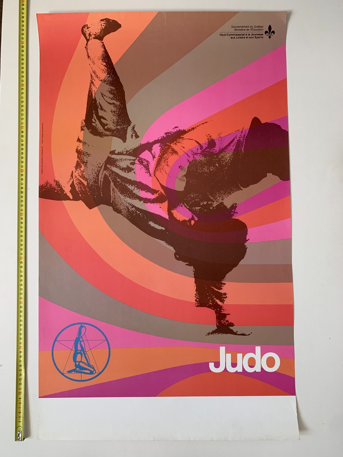 Judo Canada vintage poster Montreal olympics 1976 design by Guy ...
