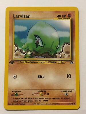 Pokemon Karte - TCG - Larvitar - 57/75 - Neo Discovery - 1. Ed - Neu ...