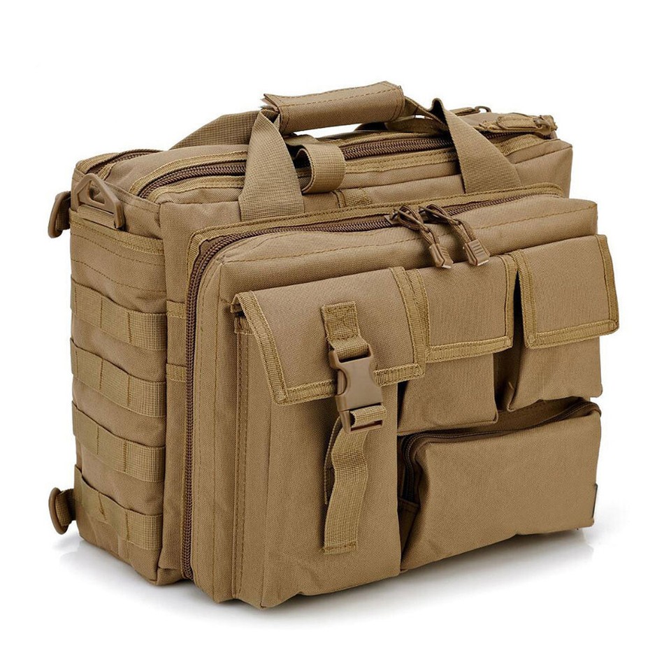 Military Tactical Laptop Bag Briefcase Outdoor Shoulder Messenger Nylon ...