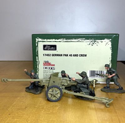 Britain's Vintage Toy Soldiers #17452 WWII German Pak 40 AT Gun and ...