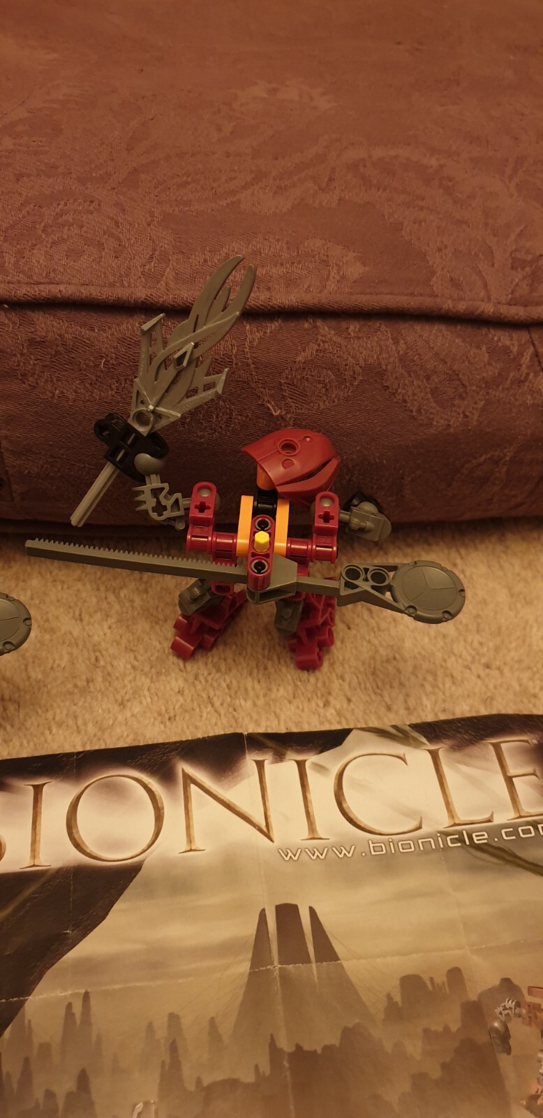 VINTAGE LEGO BIONICLES 4877 4870 4869 RAHAGA inc RIPCORDS/SPINNERS ...