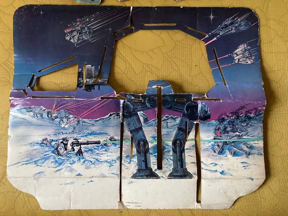 VTG 1980 * Kenner Star Wars * ICE PLANET HOTH Playset * Cardboard ...