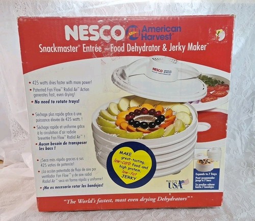 NESCO AMERICAN HARVEST SNACKMASTER Food DEHYDRATOR & JERKY MAKER 35 ...