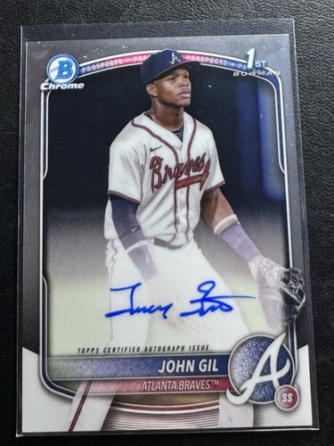 2025 Bowman Chrome JOHN GIL #CPA-JG 1st Bowman Prospect Autograph | eBay