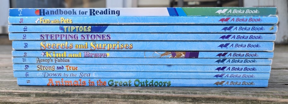 Abeka 1st Grade Reading Program Readers, Handbook for Reading 10 Books ...