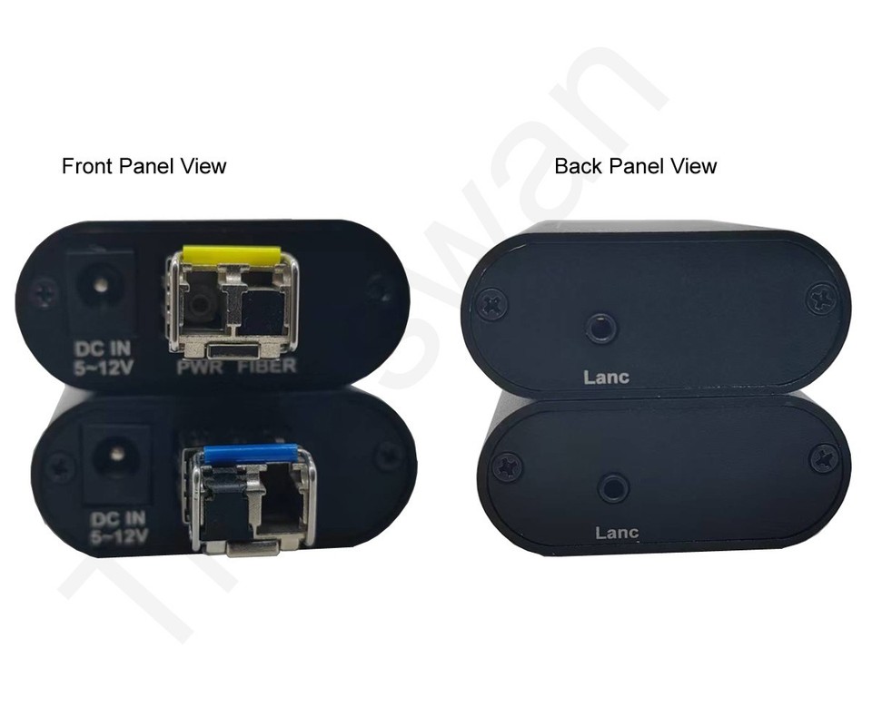 Camera Lanc Remote Control over Fiber Extender 10+Km SMF Lanc to Fiber ...
