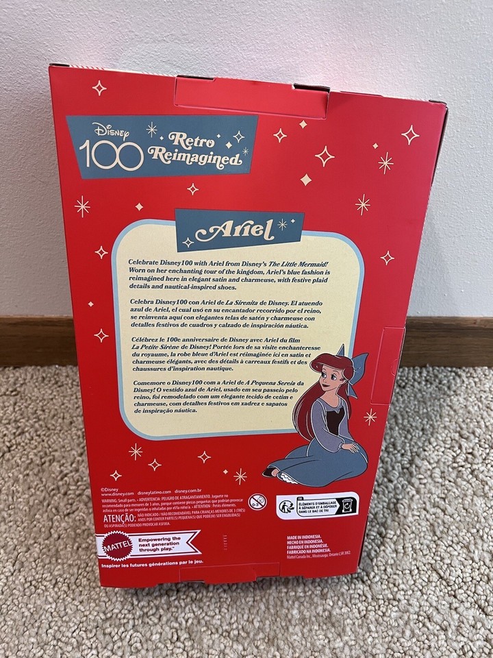 MATTEL DISNEY PRINCESS RETRO REIMAGINED ARIEL FASHION DOLL TARGET ...