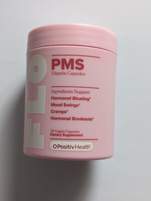 O+Positive FLO PMS Dietary Supplement - 30 Vegan Capsules (Sugar Free ...