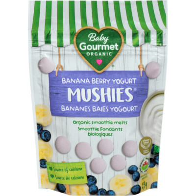 2-Pack Baby Gourmet Organic Meltable Mushies Banana Berry with Greek ...
