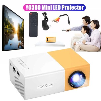 Mini Portable Projector 1080P LED Pico Video Projector for Home Theater ...
