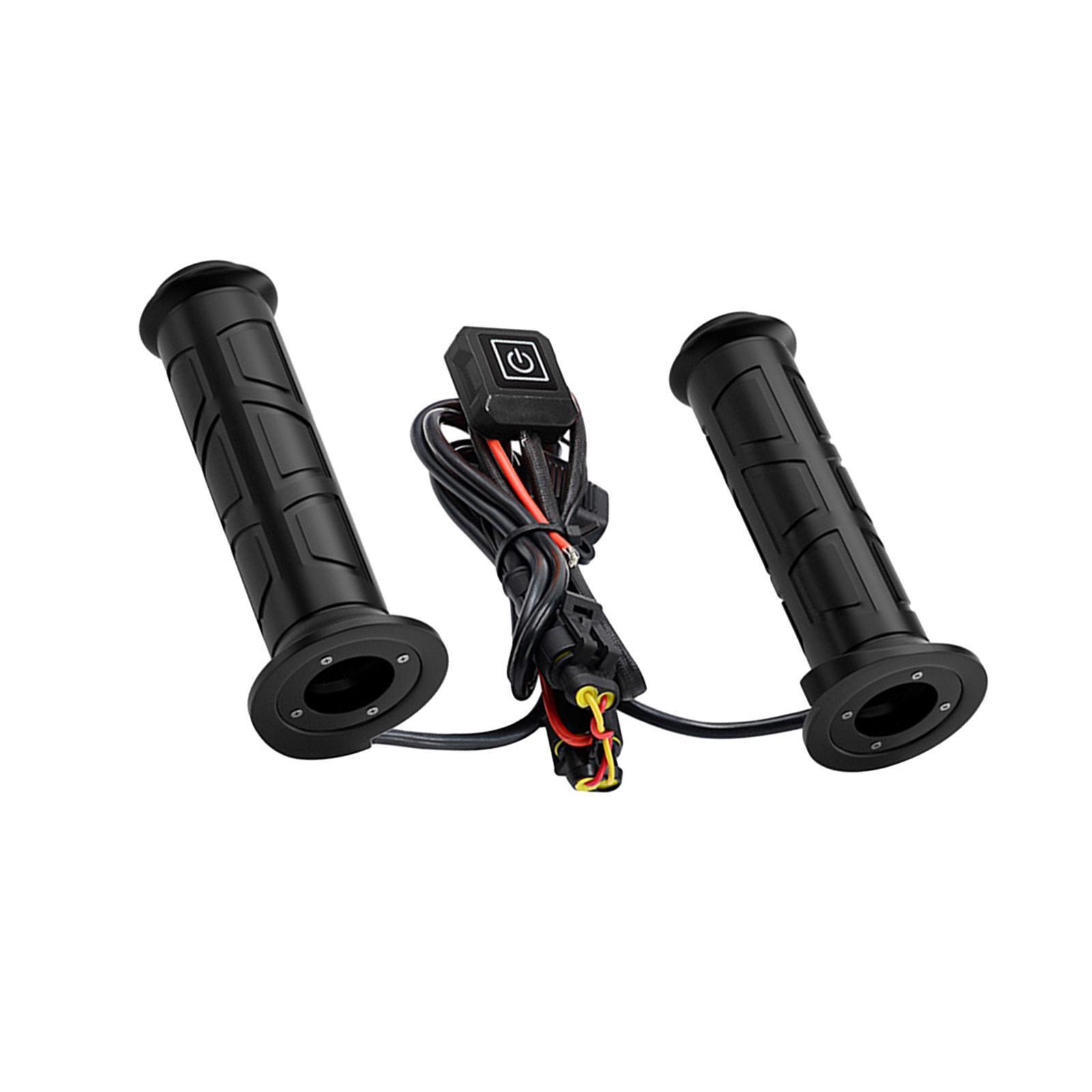 Motorcycle ATV Heated Grip Cover Pad Handlebar Warmer Winter Handlebar ...