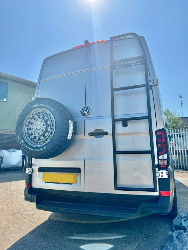 XPLORE Rear Door Ladder - Mercedes Sprinter / Man TGE / VW Crafter / VW ...