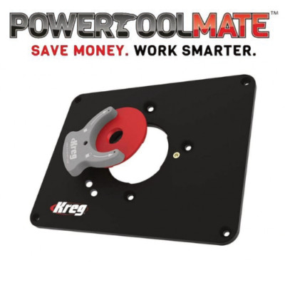 Kreg PRS4034 Precision Router Table Insert Plate w/ Level-Loc Rings ...