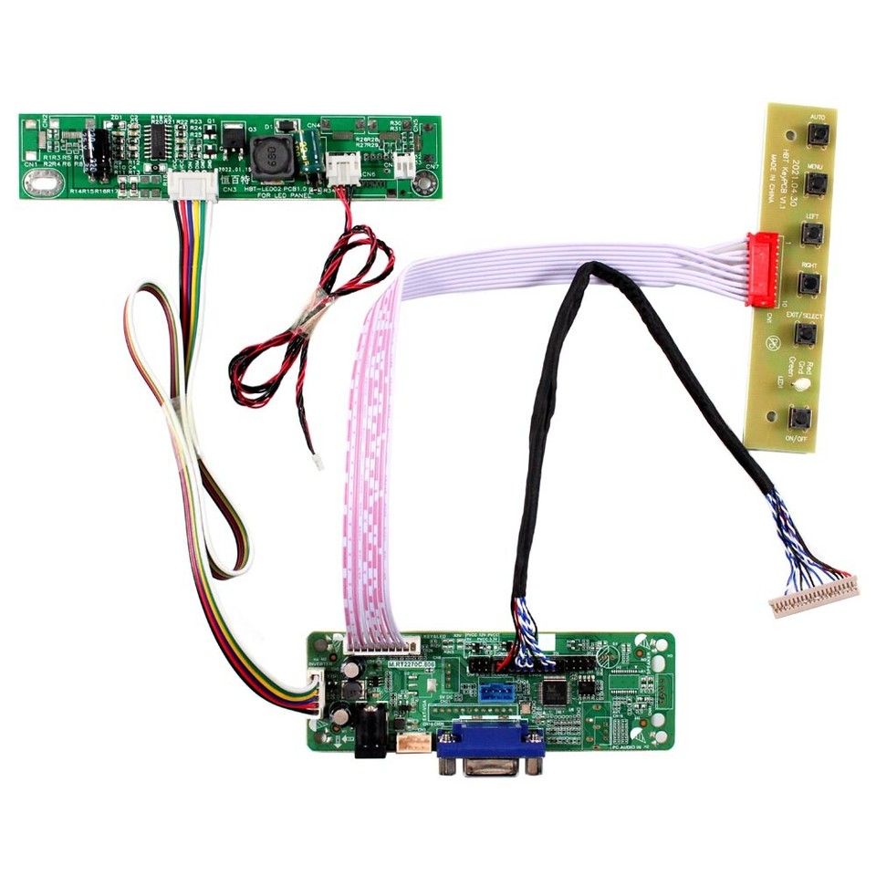 VGA LCD Controller Board Work For Different LCD Screen DIY LCD Monitor ...