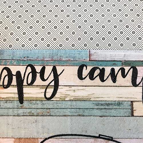 RV Campers Bath Mat Rustic Wooden Campers Bath Rug Camping RV Bathroom ...