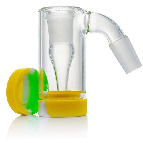 14mm45° Glass Ash Catcher Silicone Container for Water Pipe Bong ...