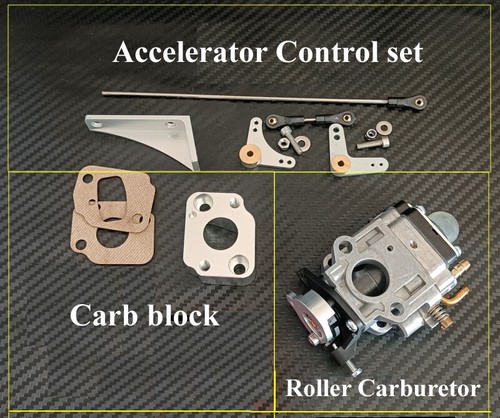 Carburetor Carb Block Accelerator control for 23 -32 Zenoah RCMK Engine ...