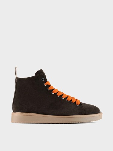 Panchic P01 Suede Ankle Boots Lined In Microfiber EBANO Burnt Laces | eBay