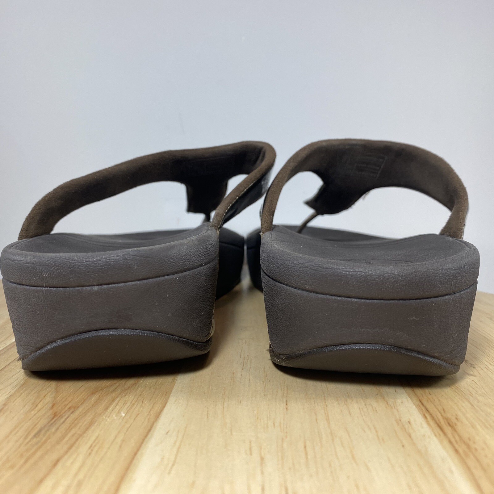 FitFlop Pietra Brown Bronze Thong Sandals Women's Size 10 w Rhinestones 051-012 | eBay