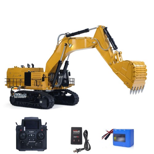 1/14 Hydraulic RC Excavator 6015B Digger Heavy Duty Model Flysky PL18EV ...