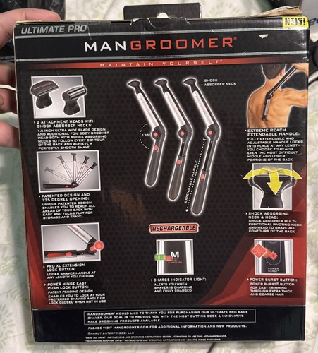 Mangroomer 3016 Ultimate Pro Shaver with 2 Shock Absorber Flex Heads ...