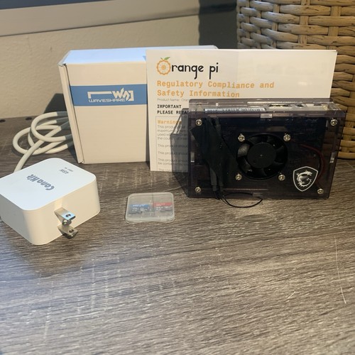 Orange Pi 5B 8GB, 64GB eMMC, 128/64 GB SD Cards, WiFi/BT, PSU, Kali ...