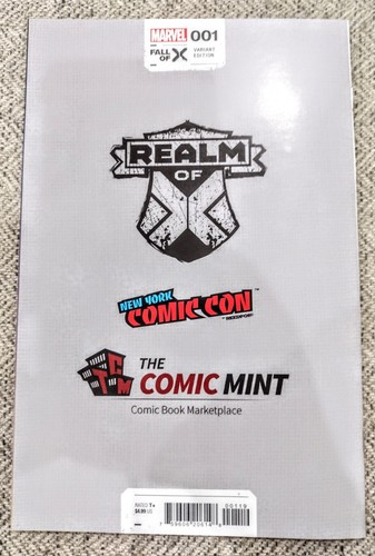 MARVEL COMICS REALM OF X #1 TIAGO DA SILVA NYCC WHITE VIRGIN VARIANT NM+ | eBay