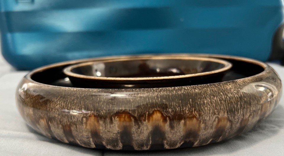 Vintage German Topferci Barchmann Drip Glaze Pottery N The Round ...