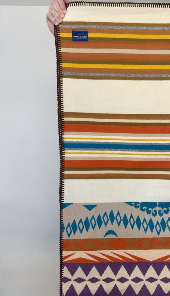 Pendleton Limited Edition 'Sunset Stripe' Wool Blanket 64" x 80" (NEW ...